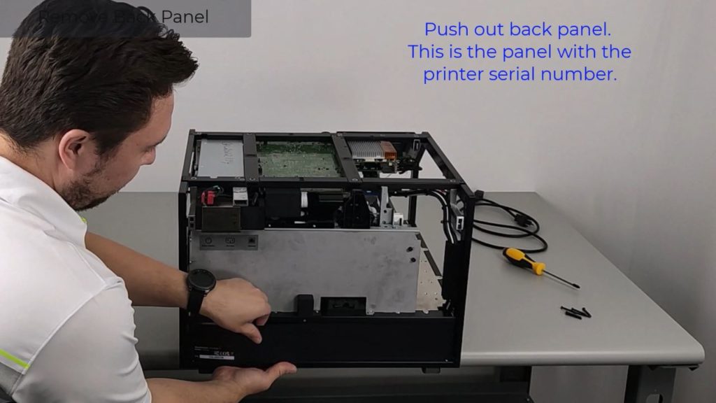 Removing the Back Panel – Callisto Support Library Removing the Back Panel – Callisto Support Library